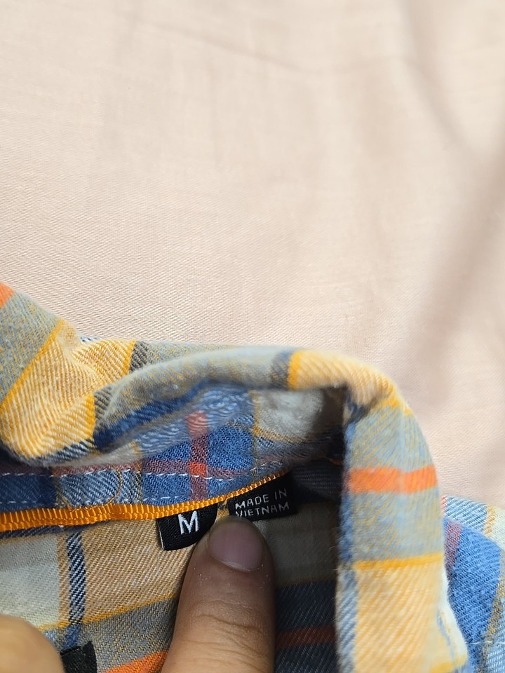 Orvis Active Fit Men's M Light Flannel Shirt Long Sleeve Button Up ...