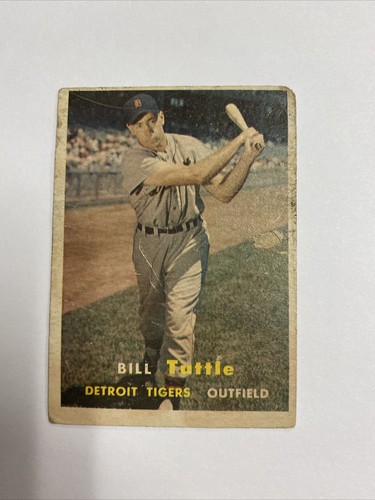 1957 Topps Baseball Bill Tuttle Detroit Tigers Card #72 | eBay