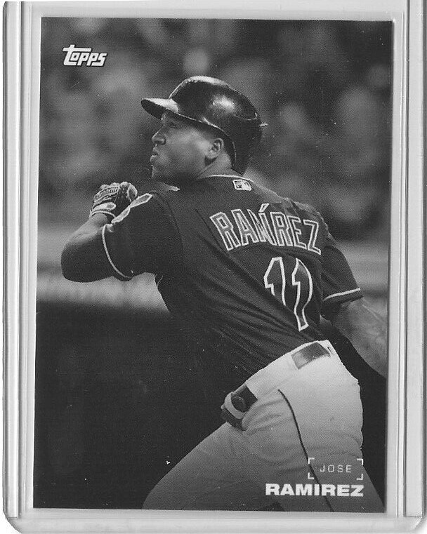 2019 Topps Black & White On Demand JOSE RAMIREZ CARD 11 | eBay