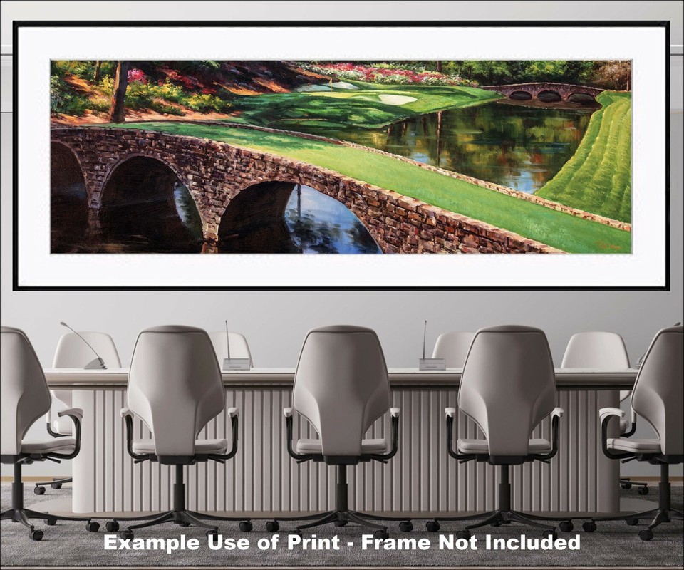 Augusta National Golf Club Course Hole 12 Golden Bell Masters Painting ...