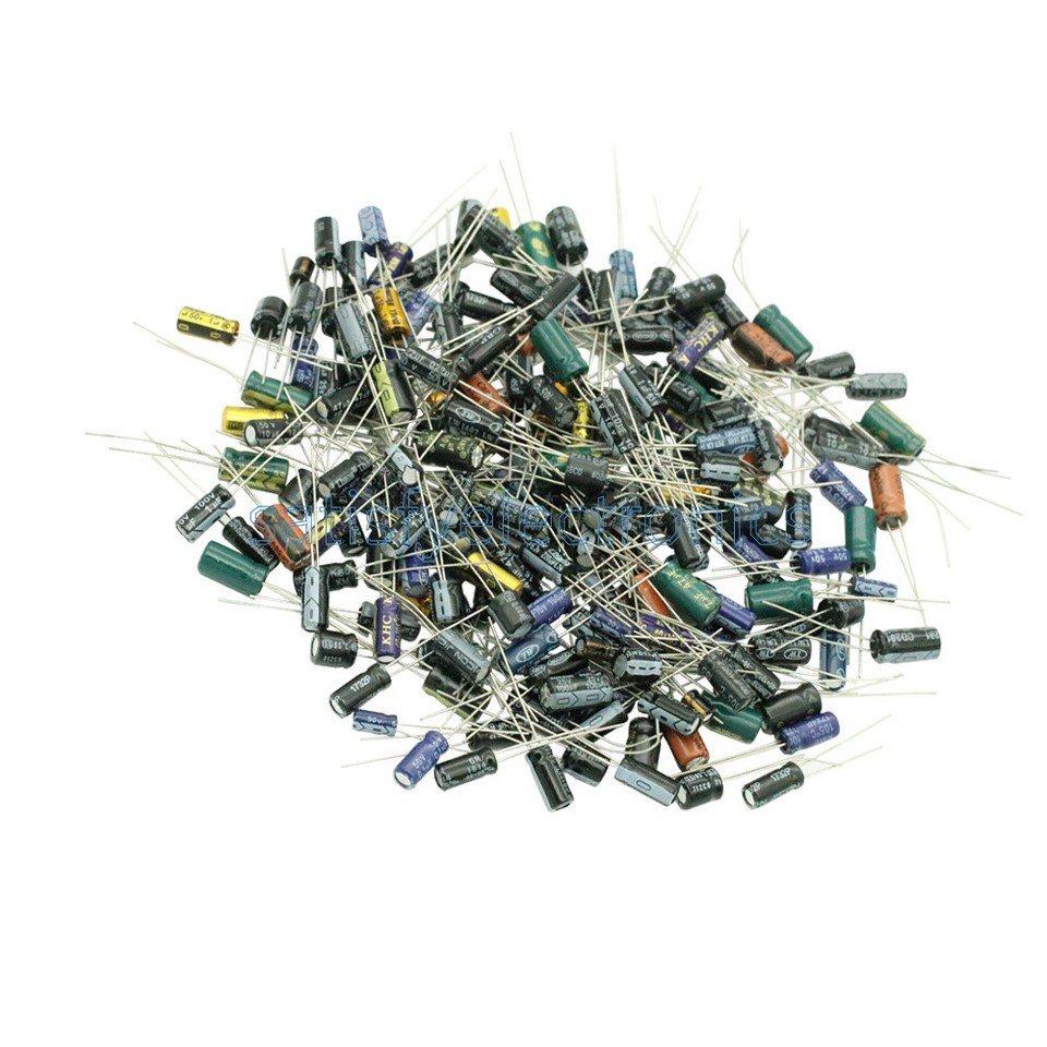 210Pcs 25 Value 0.1uF-220uF Electrolytic Capacitors condenser ...