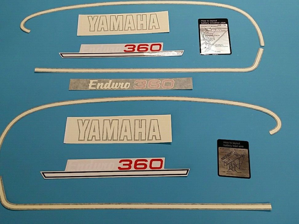 YAMAHA DT360 TANK AND SIDE COVER DECAL GRAPHIC SET (#*Y24) | eBay