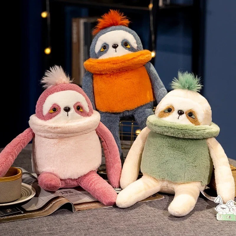 Sloth Green 9 Inch Stuffed Animal Plush Toys Toddler Fluffy Dolls Kids ...