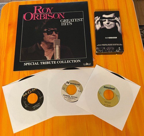 Mixed Lot ROY ORBISON Double LP Greatest Hits, 45 RPMS, VHS Black ...