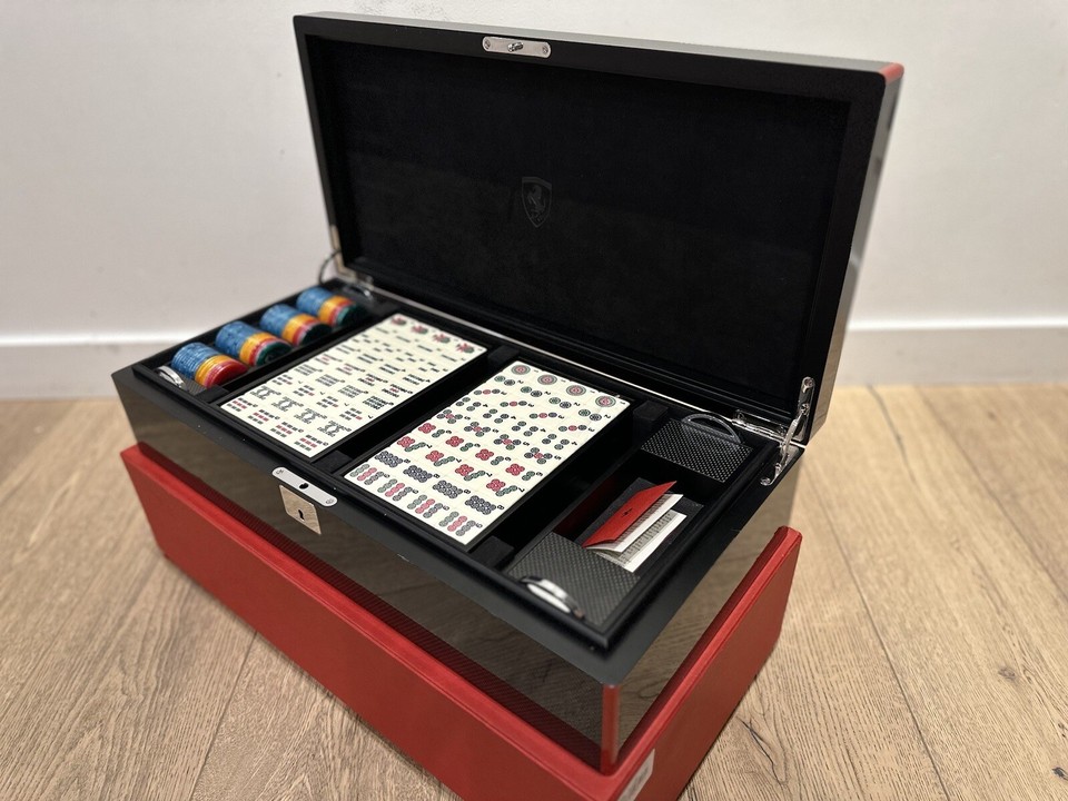 Brand New Ferrari Mahjong Set Some Pieces still in plastic. Ferrari ...