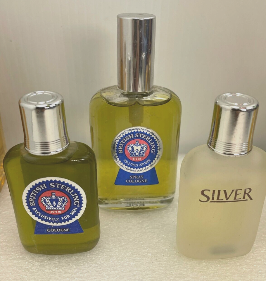 7 PC MEN'S VINTAGE SET - English Leather, British Sterling, Silver ...