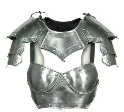 Medieval 18GA Steel Knight Queen Lady Woman Half Body Armor Armor Suit ...