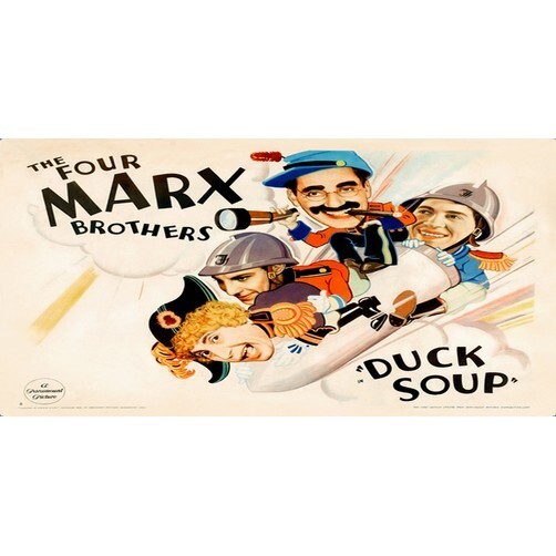 2 5/8"x1 5/8" MARX BROS DUCK SOUP CARDSTOCK BILLBOARD INSERT Fit LIONEL ...