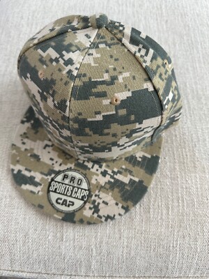 Mens Baseball Adjustable Hat Ball Cap Pixelated Camo Camouflage Curved ...