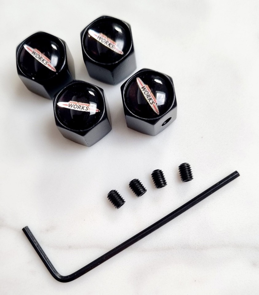 for MINI R53 R56 F56 F66 Valve Caps Anti Theft Alloy Wheel Dust Caps ...