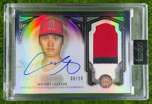 2023 Topps Dynasty #DAP-SO2 Shohei Ohtani Auto Patch 8/10 Los Angeles ...