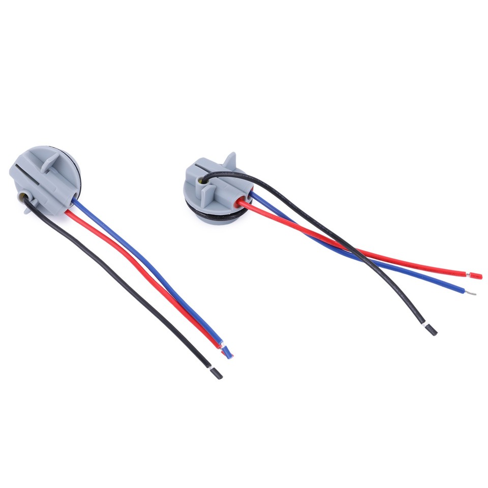 4PCS 1157 2357 LED Pig Tail Plug Stop Brake Turn Light Bulb Socket ...