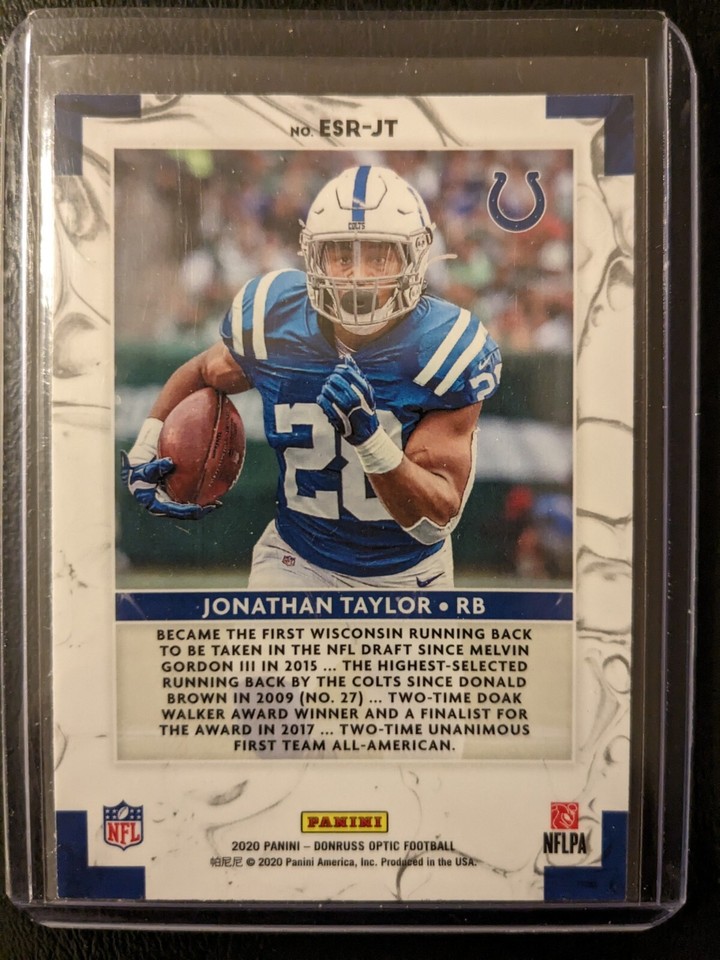 2020 Donruss Optic Jonathan Taylor Elite Series RC Rookie #ESR-JT ...