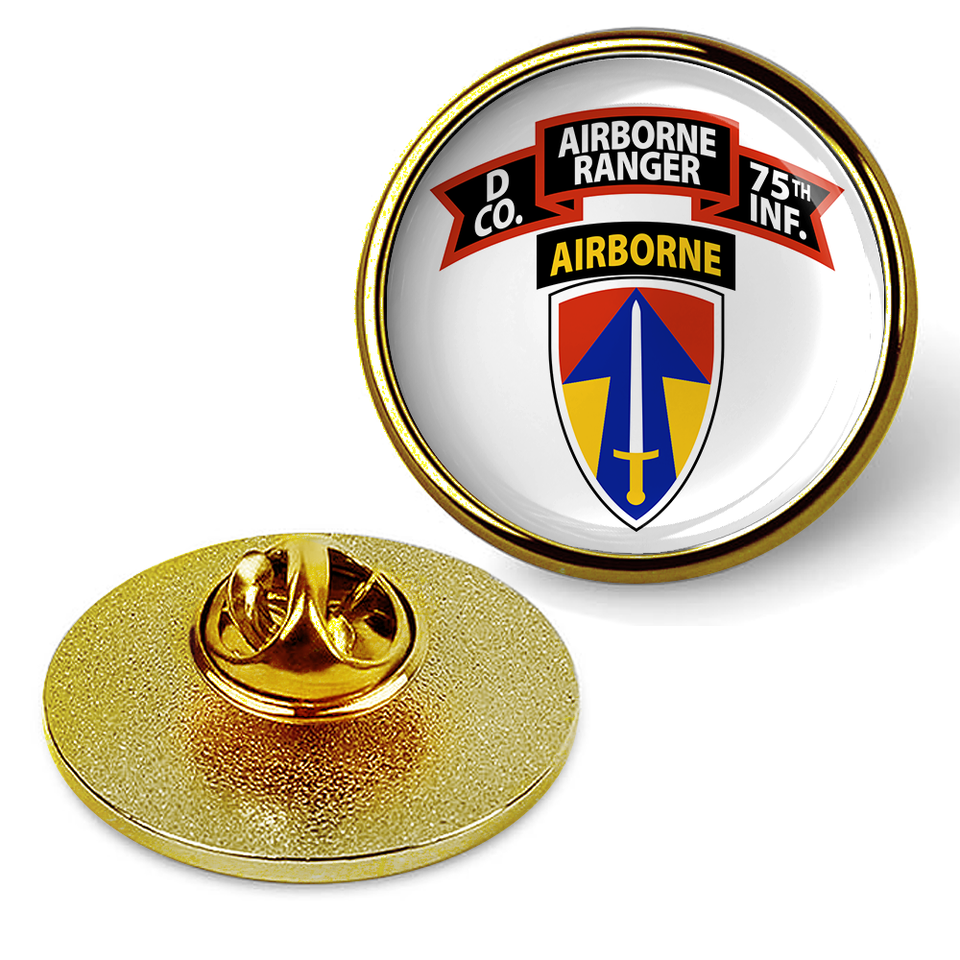 75th Ranger Regiment D Co Pin Lapel Tie Tac Military Emblem Suit Shirt ...