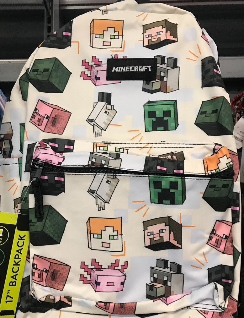 Minecraft Creeper 17" Laptop Backpack, Multicolor | eBay