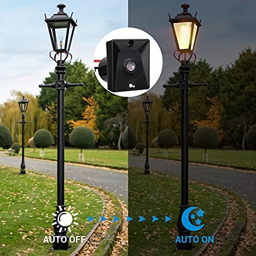 Dusk to Dawn Sensor 120V Lamp Post Light Sensor Photoelectric Switch ...