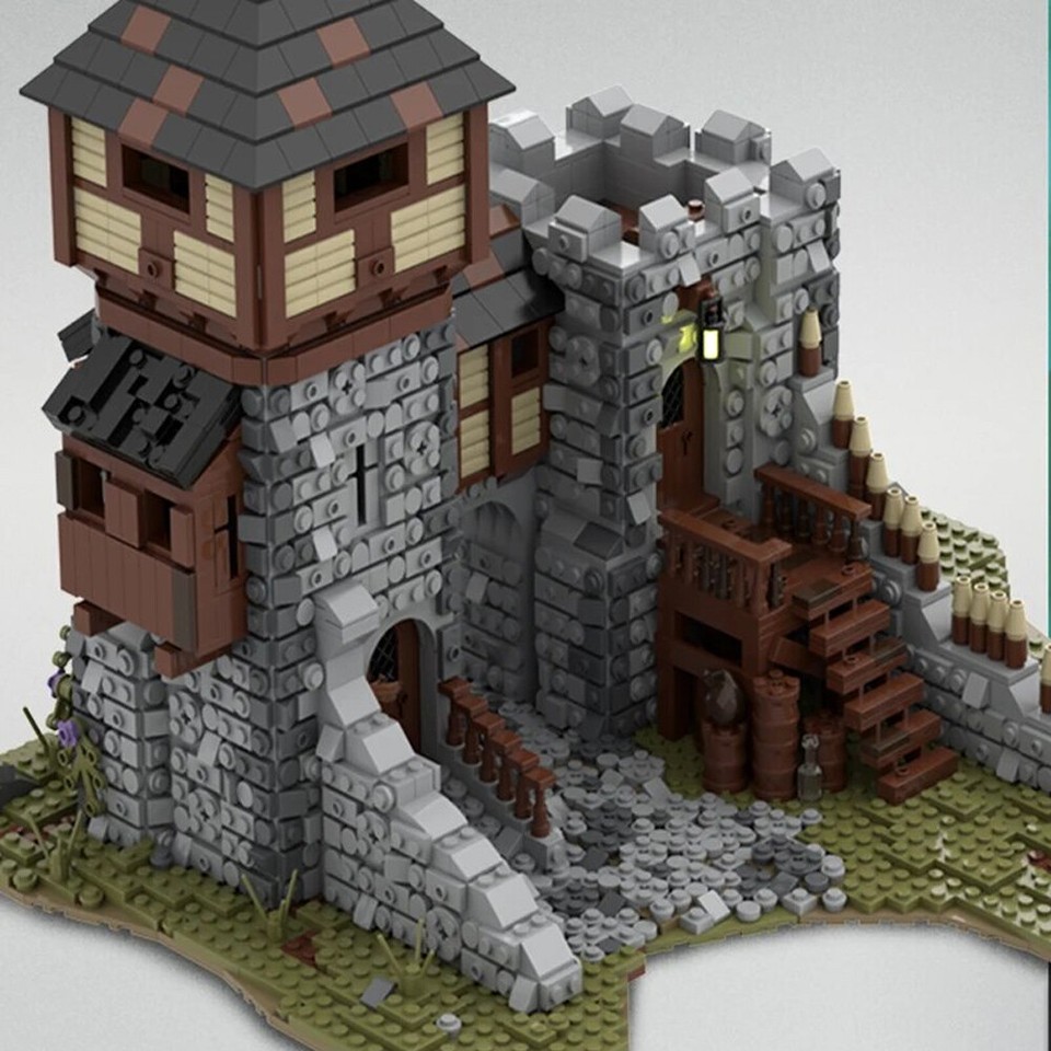 Medieval Fortress Medieval Castle's Keep Outpost Model 7126 Pieces MOC ...