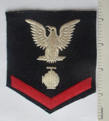 1940s Post WW2 US NAVY UTILITIES 3rd Class PETTY OFFICER Rate PATCH ...