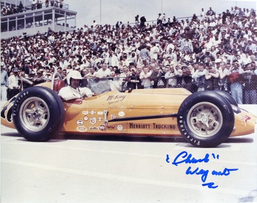 CHUCK WEYANT KK500J/Offy #47 1959 INDY 500 28TH PLACE AUTOGRAPHED 8X10 ...
