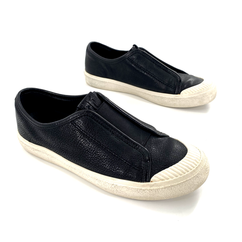 Frye Claudia Womens Loafers Sneakers Shoes Sz 7.5 Black Leather Slip On ...