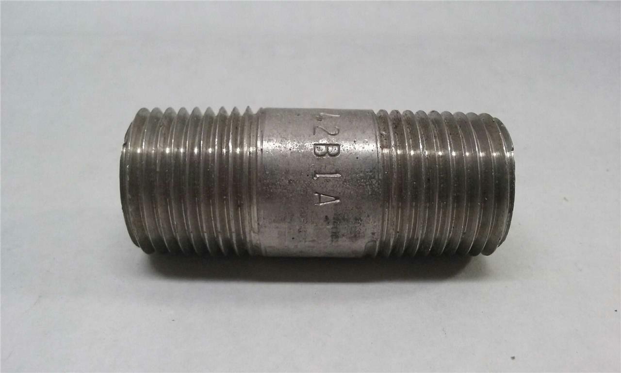 2" Stainless Steel Male Pipe Nipple OPP 40W 304L-42B1A (Lot of 2) | eBay