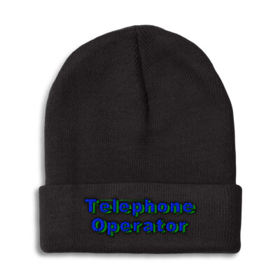 Beanies for Men Telephone Operator Winter Hats for Women Acrylic Skull ...