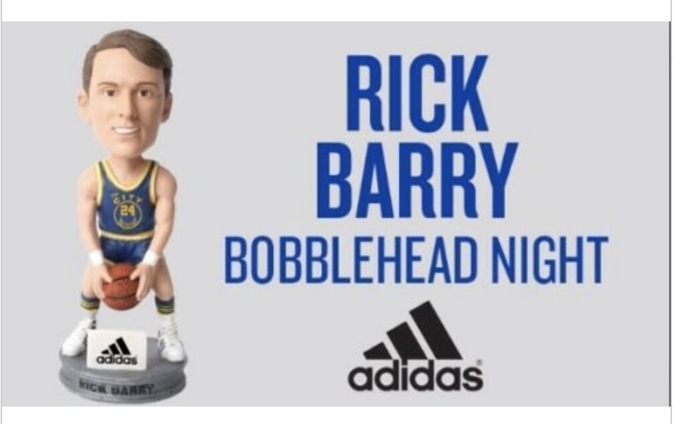 NEW SGA Golden State Warriors Rick Barry Bobblehead Limited Edition 3 ...