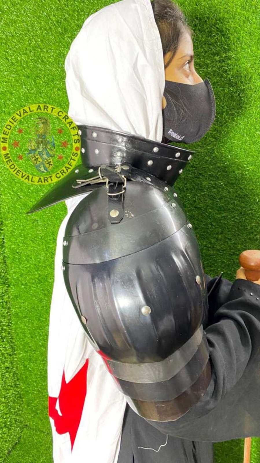 Knight Brave Female Armor Gorged Pouldron Armor Cosplay Sca Larp Armor ...