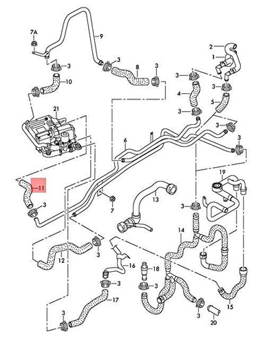 AUDI A8 S8 QUATTRO 4E2 COOLANT HOSE FOR ADDITIONAL HEATER 4E0265379G | eBay