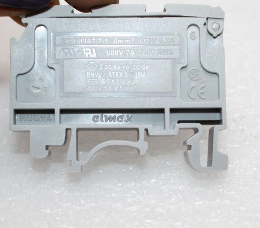 ELMEX KUDF4 4MM FUSE TERMINAL BLOCKS (LOT OF 3) | eBay