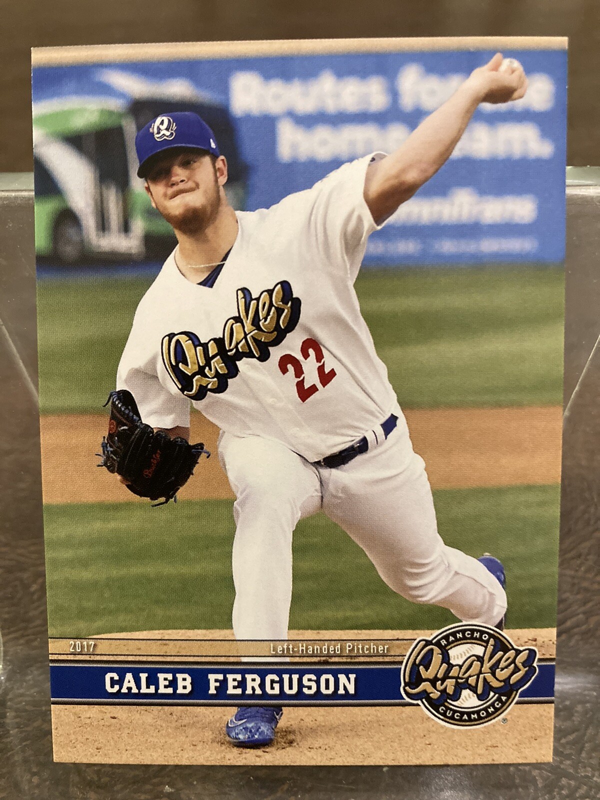 2017 Grandstand Caleb Ferguson Rancho Cucamonga Quakes Team Card #22 ...