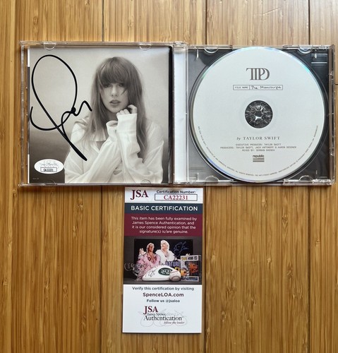 Taylor Swift Signed Tortured Poets Department TTPD Autographed CD ...