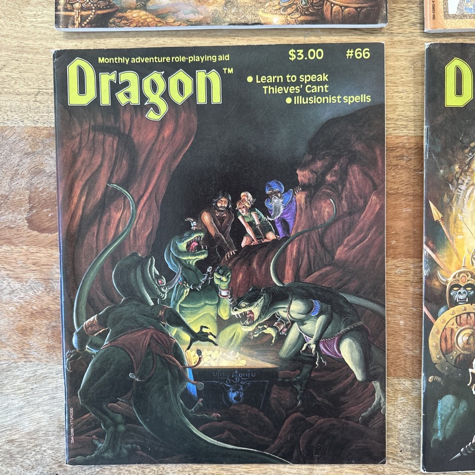 TSR Dragon Magazine Lot issues #65, 66, 67, 69 Dungeons & Dragons Dungeon Master | eBay