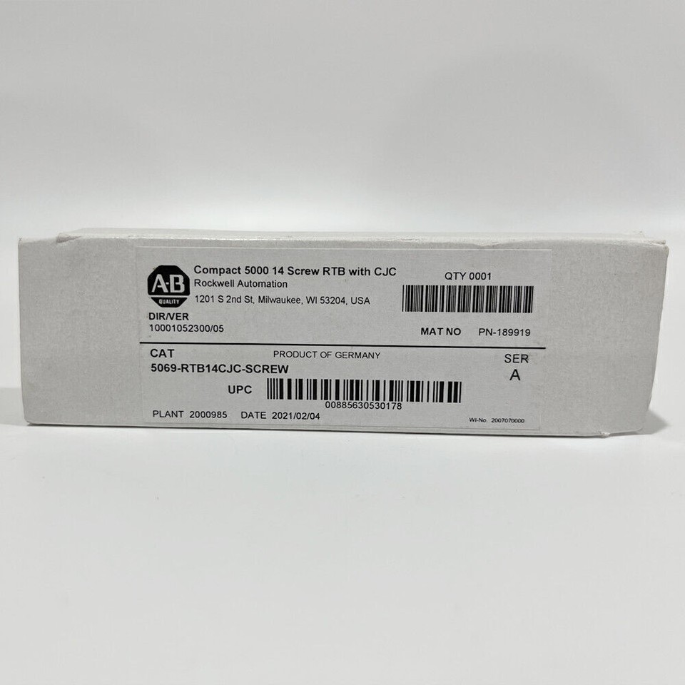 NEW Allen-Bradley 5069-RTB14CJC-SCREW Compact 5000 14 Screw RTB with ...