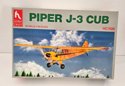 1/48 HOBBY CRAFT PIPER CUB J-3 #HC1586 NEW PLASTIC AIRPLANE MODEL KIT ...