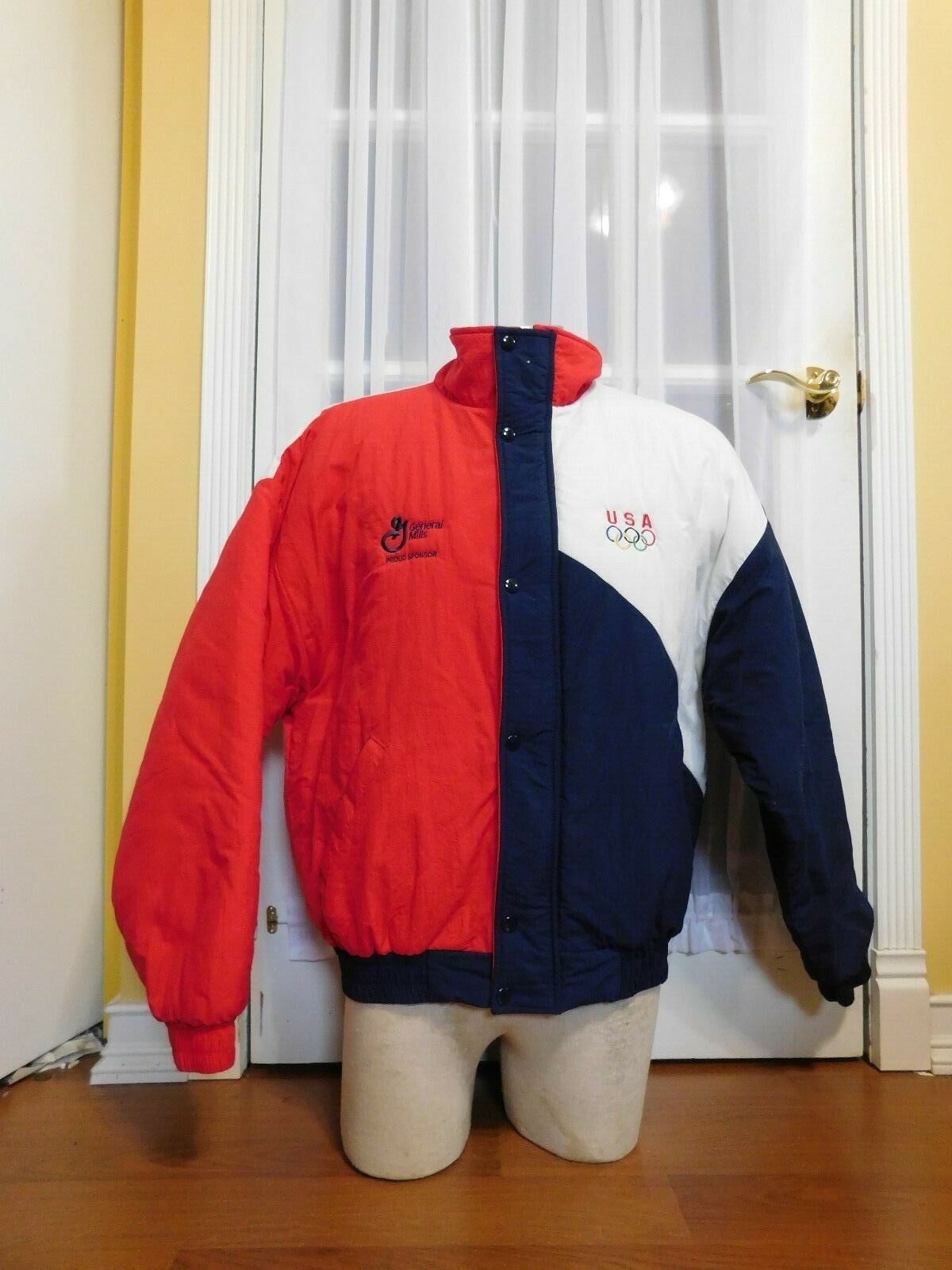 Pre-Owned Swingster USA Olympic General Mills Sponsor Jacket Size Large ...