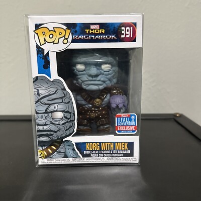 Funko Pop! Thor Ragnarok Korg with Miek #391 2018 Fall Convention ...