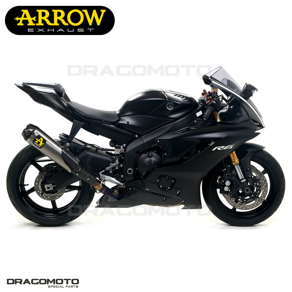 Full exhaust YAMAHA YZF R6 2019 2020 ARROW WSS Full Titanium RC CC INDY ...