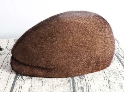 Winter Men 100% Real GenuineThe Danish mink fur hat Cap Warm hat Peaked ...