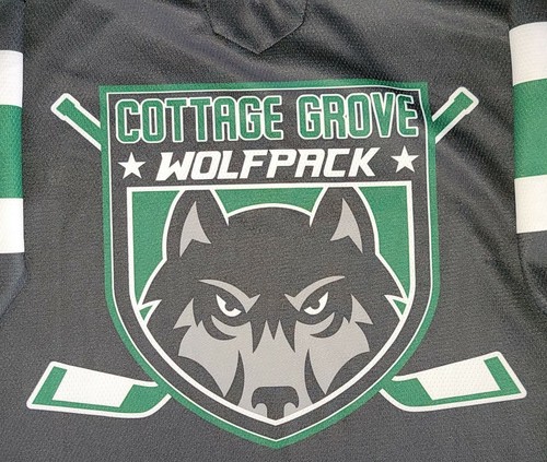 Park Cottage Grove Wolfpack Minnesota High School Black Hockey Jersey ...