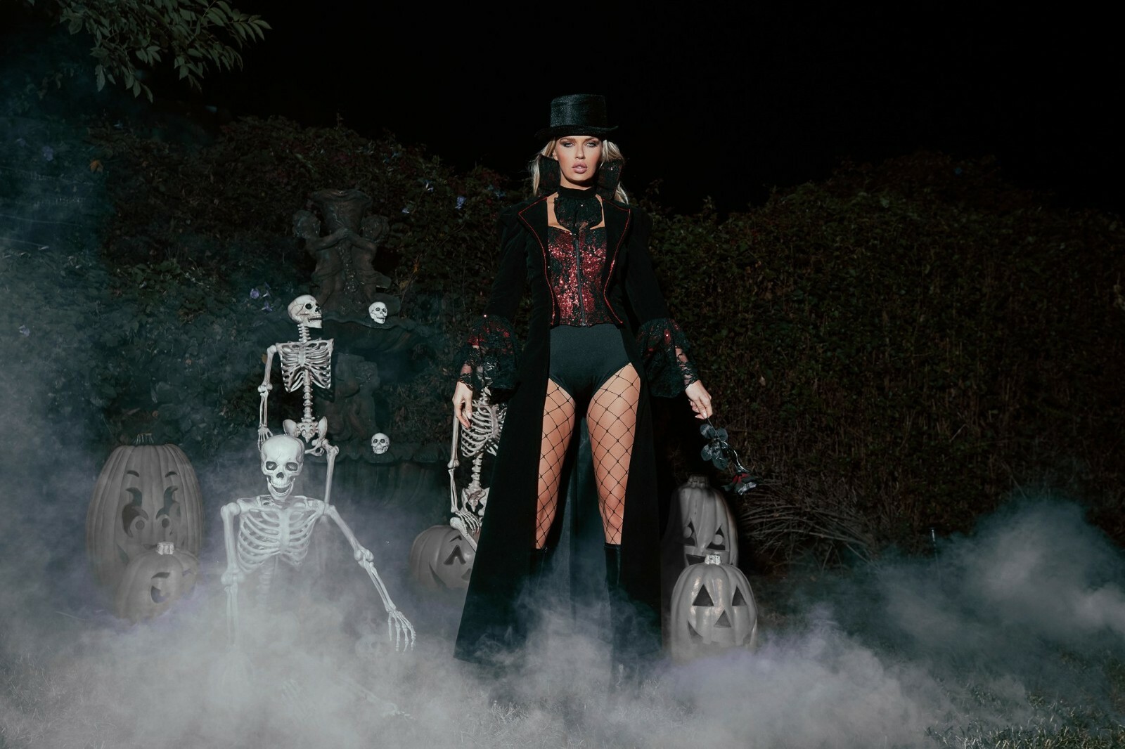 Roma Sexy Lusty Lace Vampire 4pc Deluxe Sequin Corset Costume 4909 | eBay