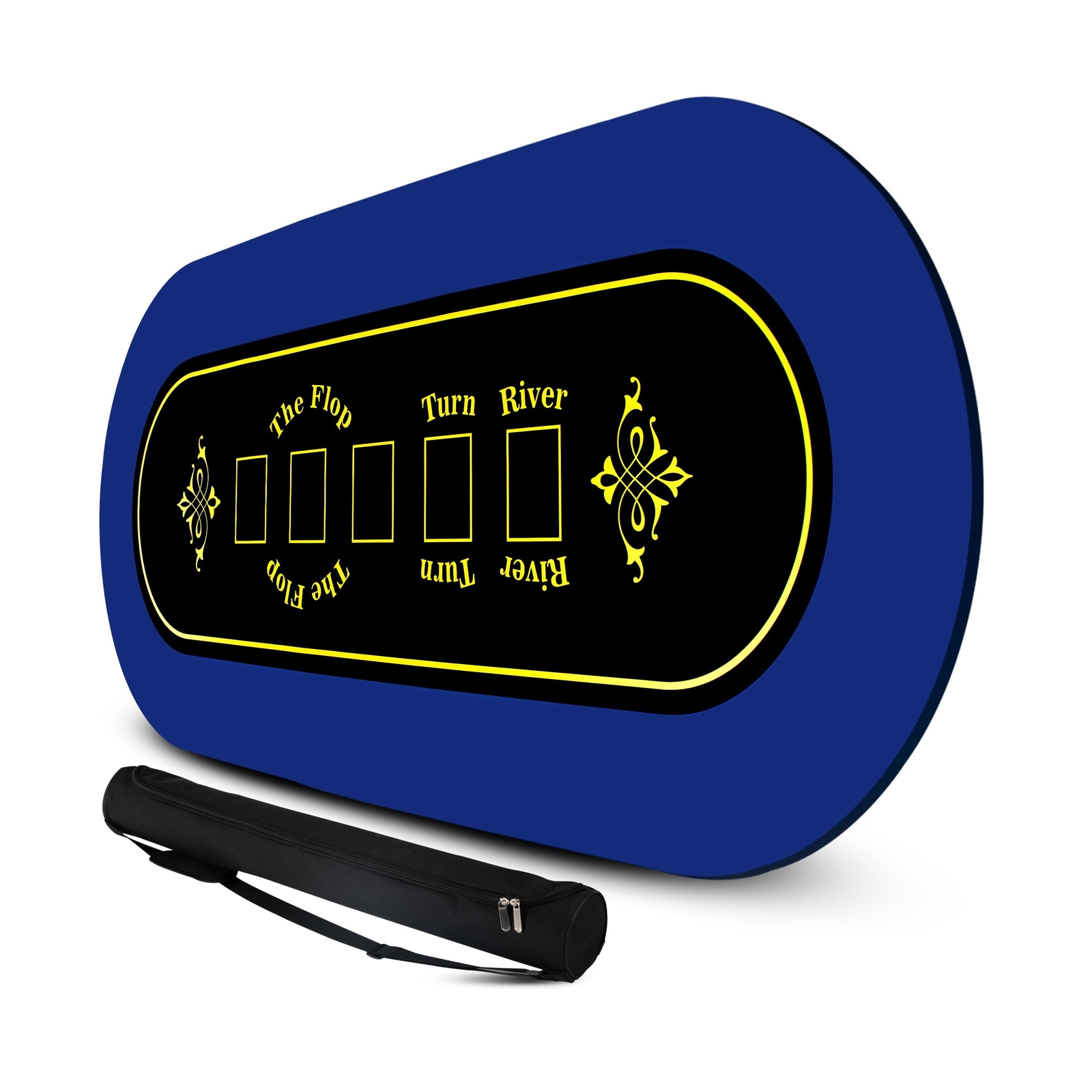 Feltectors Texas Holdem Poker Table Top Mat 73 x 31.5 Inches with ...