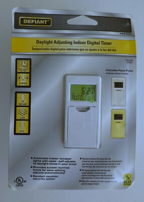 Defiant Daylight Adjusting Indoor Digital Timer 469 637 - Factory ...
