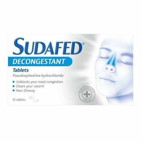 Sudafed Decongestant Tablets 12 - MAX 1 UNIT PER Philippines | Ubuy
