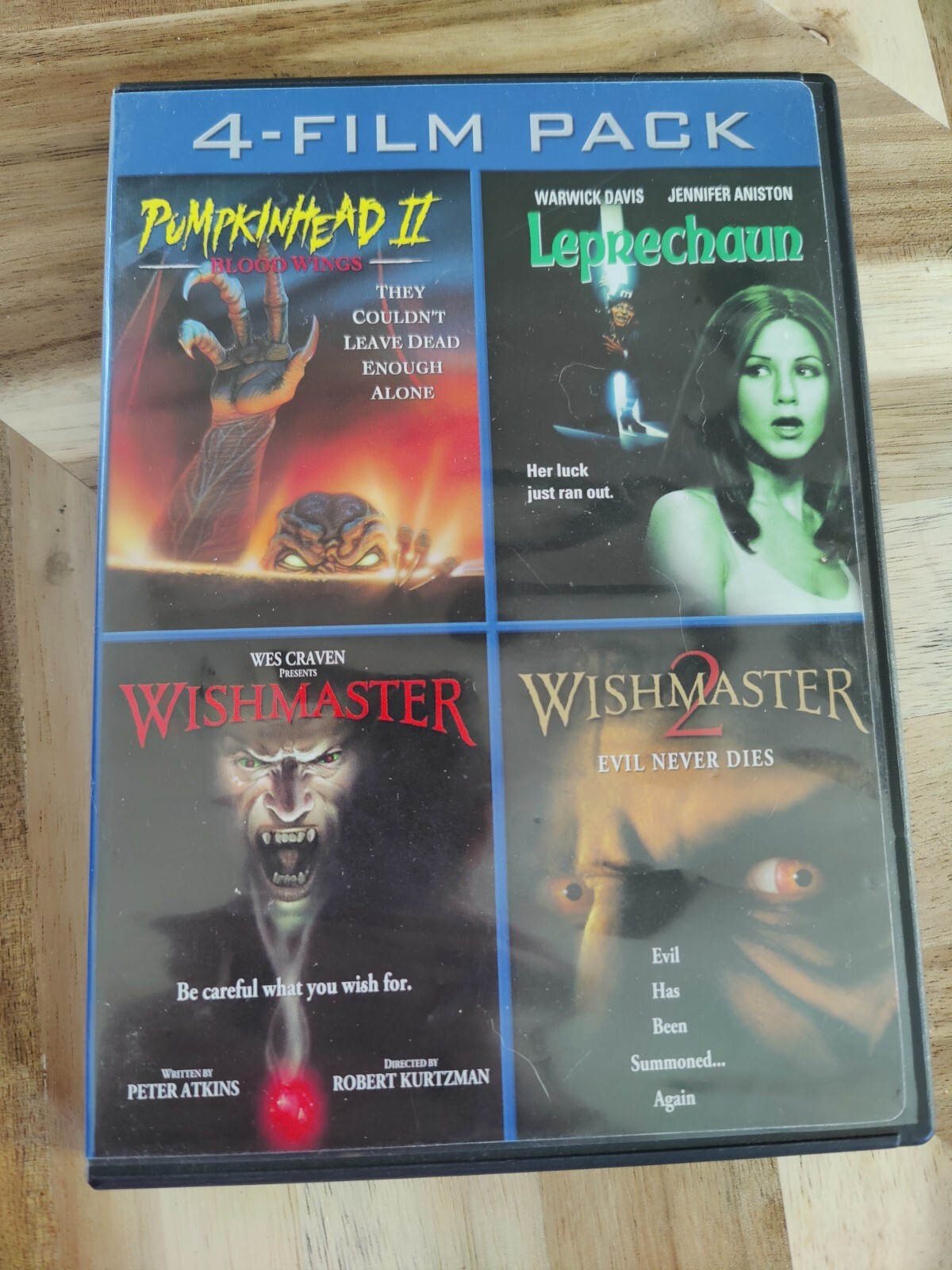 4 Film Pack: Pumpkinhead II Leprechaun Wishmaster 1 & 2 (DVD, 3 Disc ...
