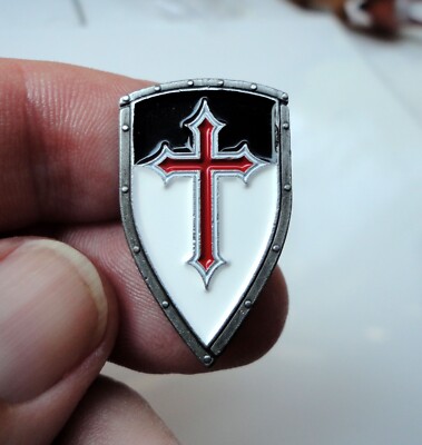 Knights Templar Beausant Shield Crusader St George Cross Badge Medieval ...