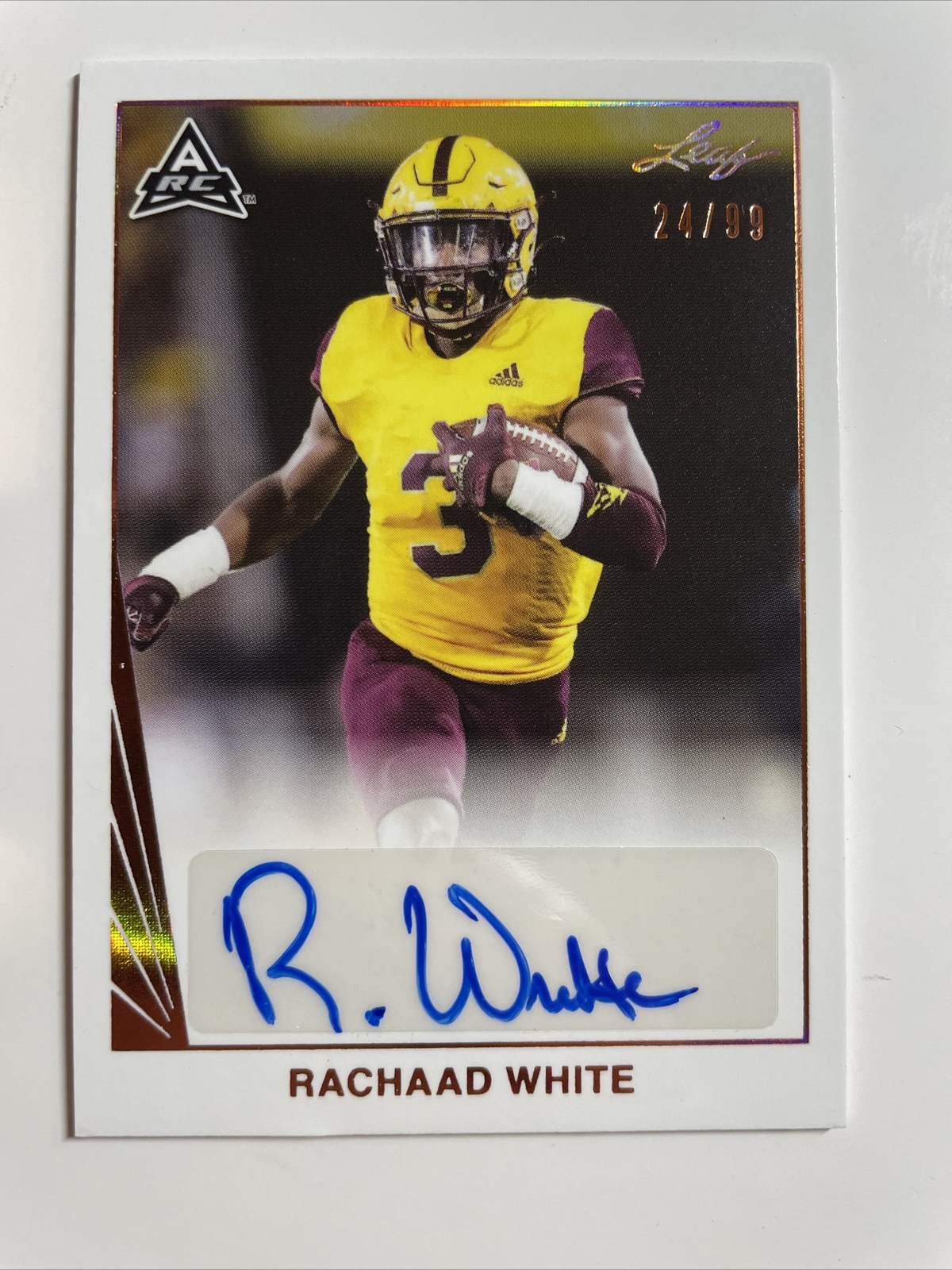 Rashaad White 2021 Leaf Memories Bronze RC Auto #’d 24/99 SP. TB ...