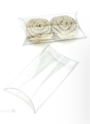 25-pack Crystal Clear Gift Boxes (“pillow” Style) | 3" x 1" x 5" | NEW ...