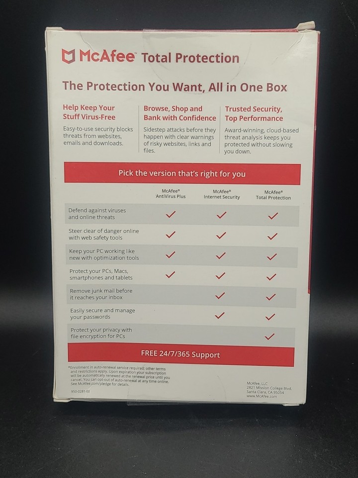 McAfee Total Protection 10 Devices 1 Year Antivirus Security | eBay