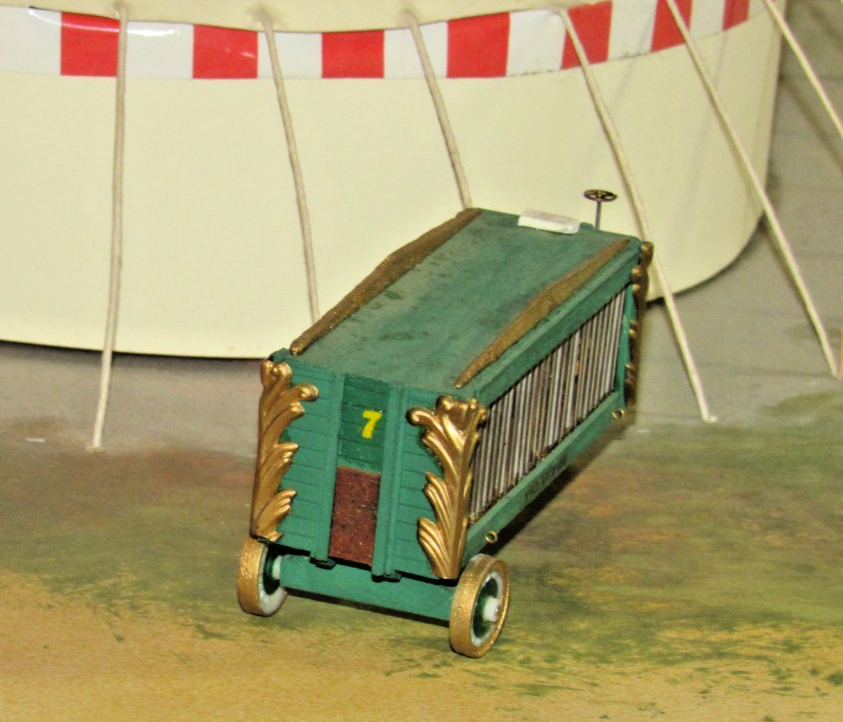 ho scale CIRCUS TIGER CAGE PARADE WAGON Model Train Layouts & Display ...